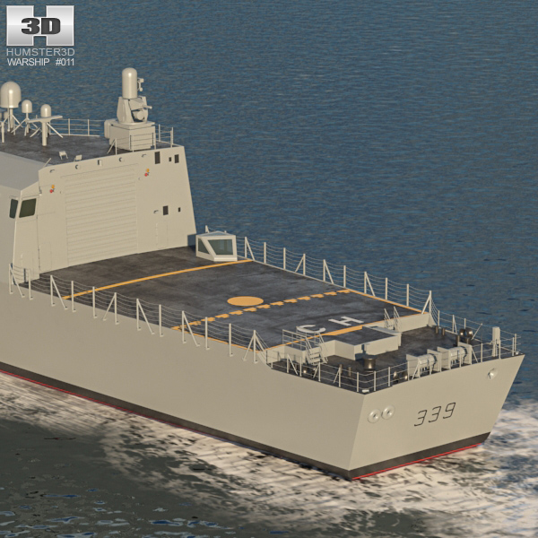 Halifax class frigate 3D model - Download Warship on 3DModels.org