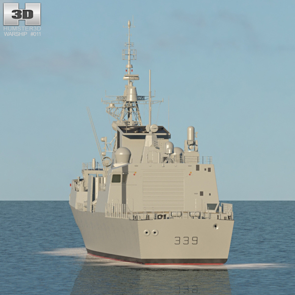 Halifax class frigate 3D model - Download Warship on 3DModels.org