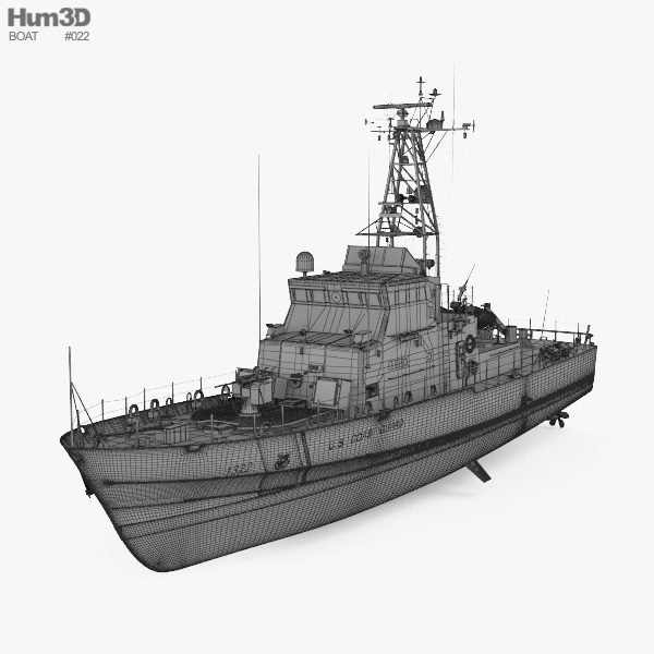 Island-class 경비정 3D 모델 - 다운로드 모터보트 켜기 3DModels.org