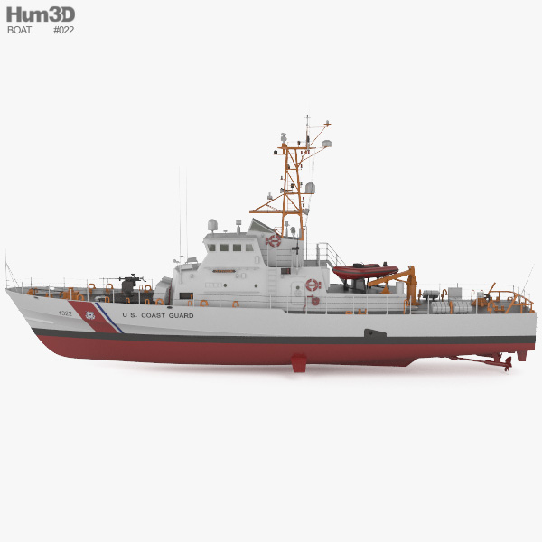 Island-class 경비정 3D 모델 - 다운로드 모터보트 켜기 3DModels.org