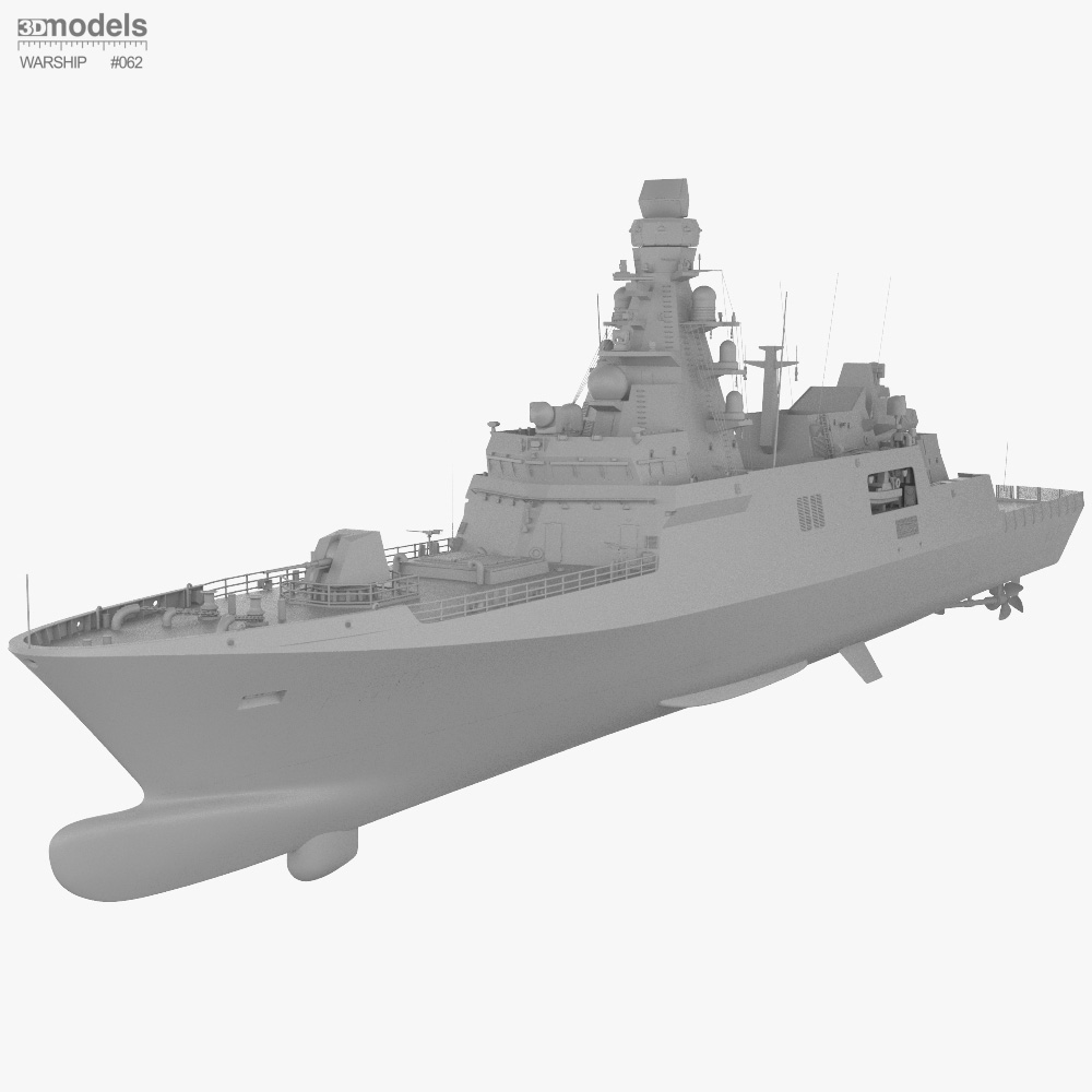 Cis Frigate 3d By Royal Navy City Class Type 26 Frigate W/ Merlin HM2