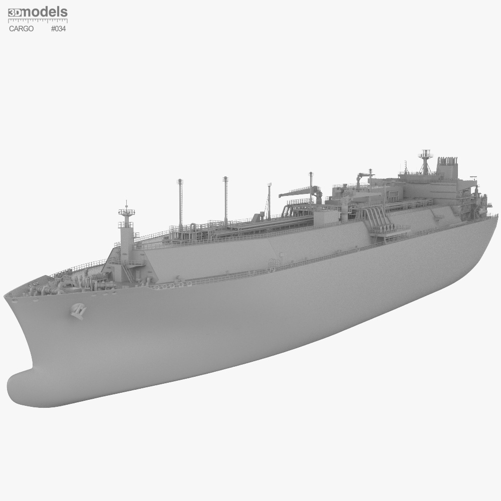 LNG Tanker Creole Spirit 3D model - Download Tanker on 3DModels.org