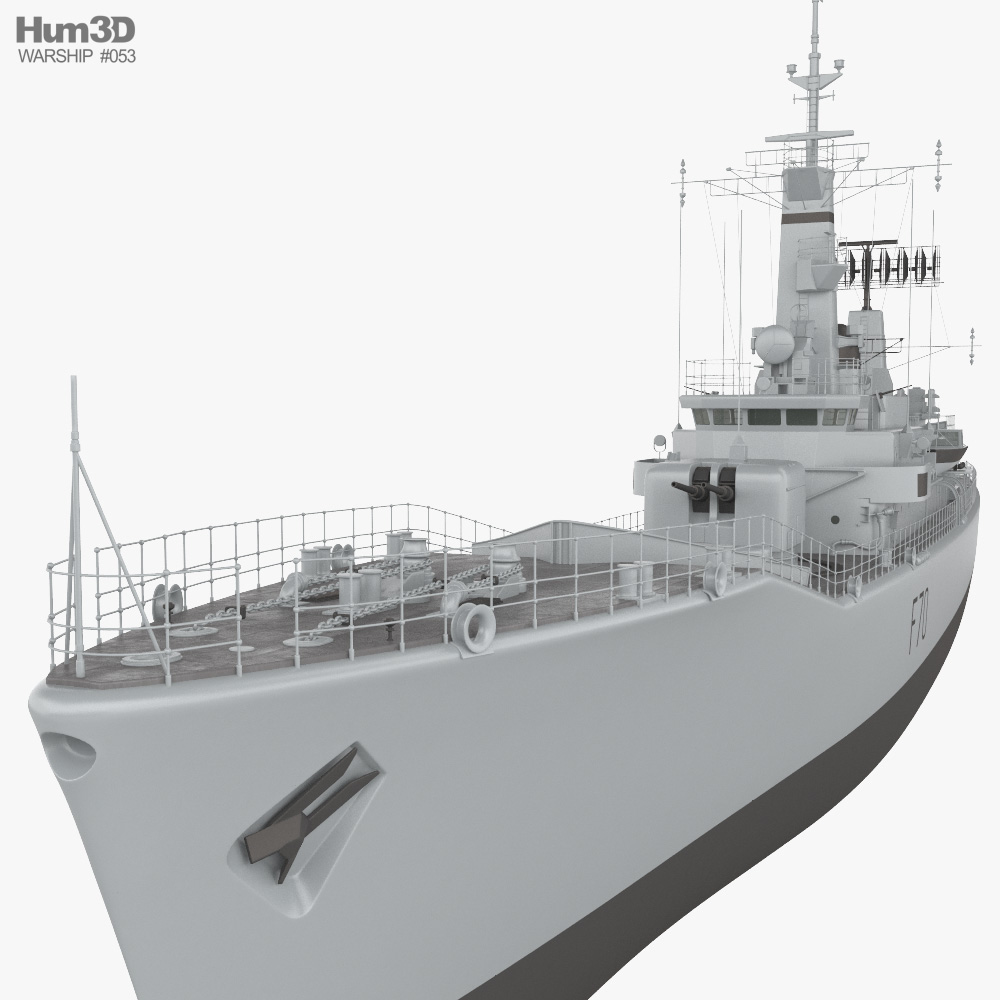 Leander-class frigate 3D model - Download Warship on 3DModels.org