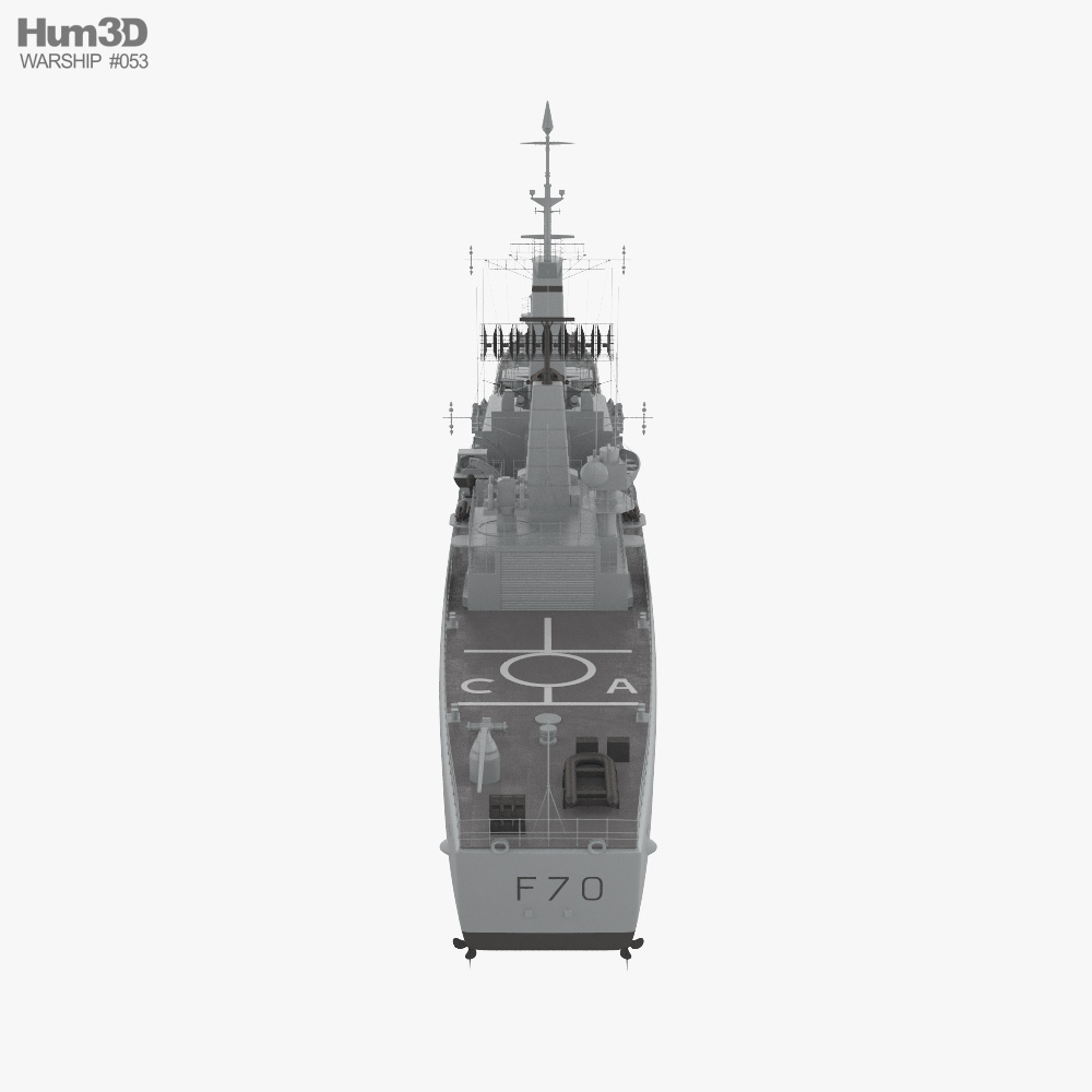 Leander-class frigate 3D model - Download Warship on 3DModels.org