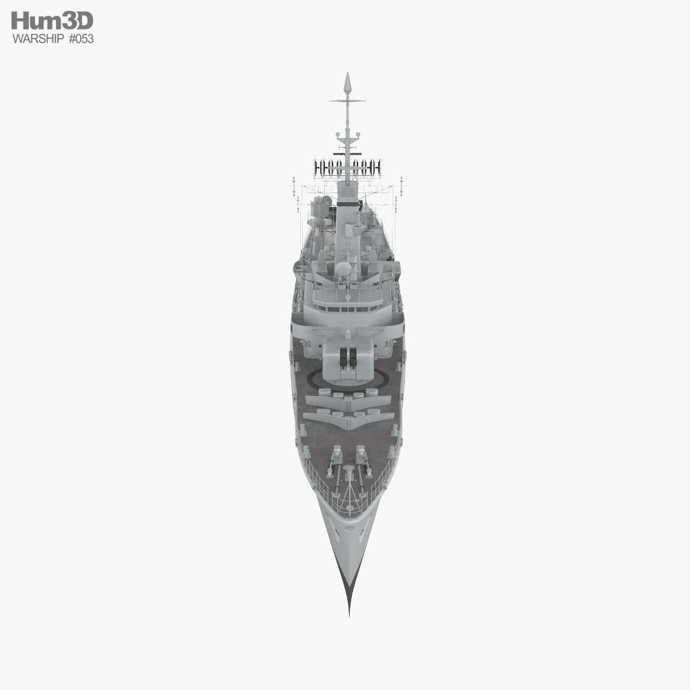 Leander-class frigate 3D model - Download Warship on 3DModels.org