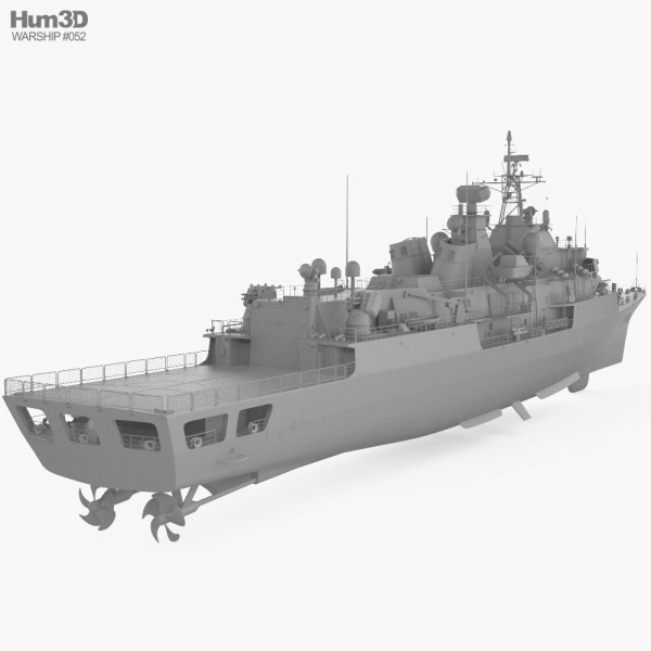 MEKO 200TN frigate 3D model - Download Warship on 3DModels.org