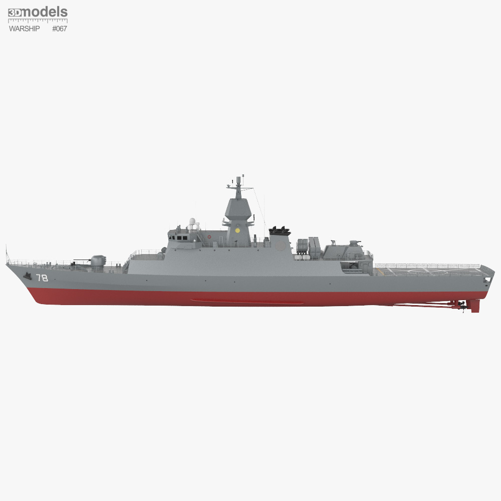 Moudge-class frigate 3D model - Download Warship on 3DModels.org