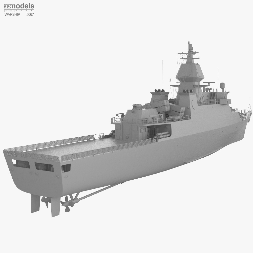 Moudge-class frigate 3D model - Download Warship on 3DModels.org
