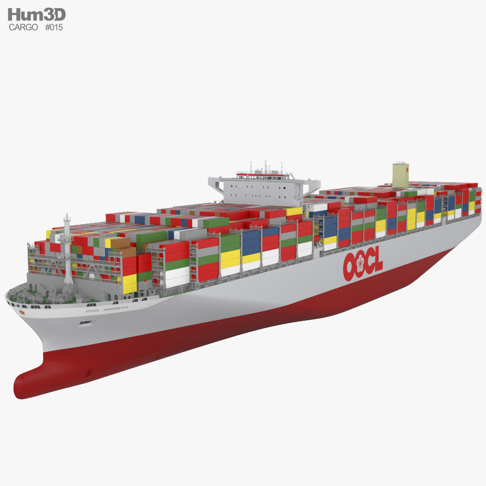 Buque portacontenedores OOCL G-clase Modelo 3D - Descargar Buque de ...