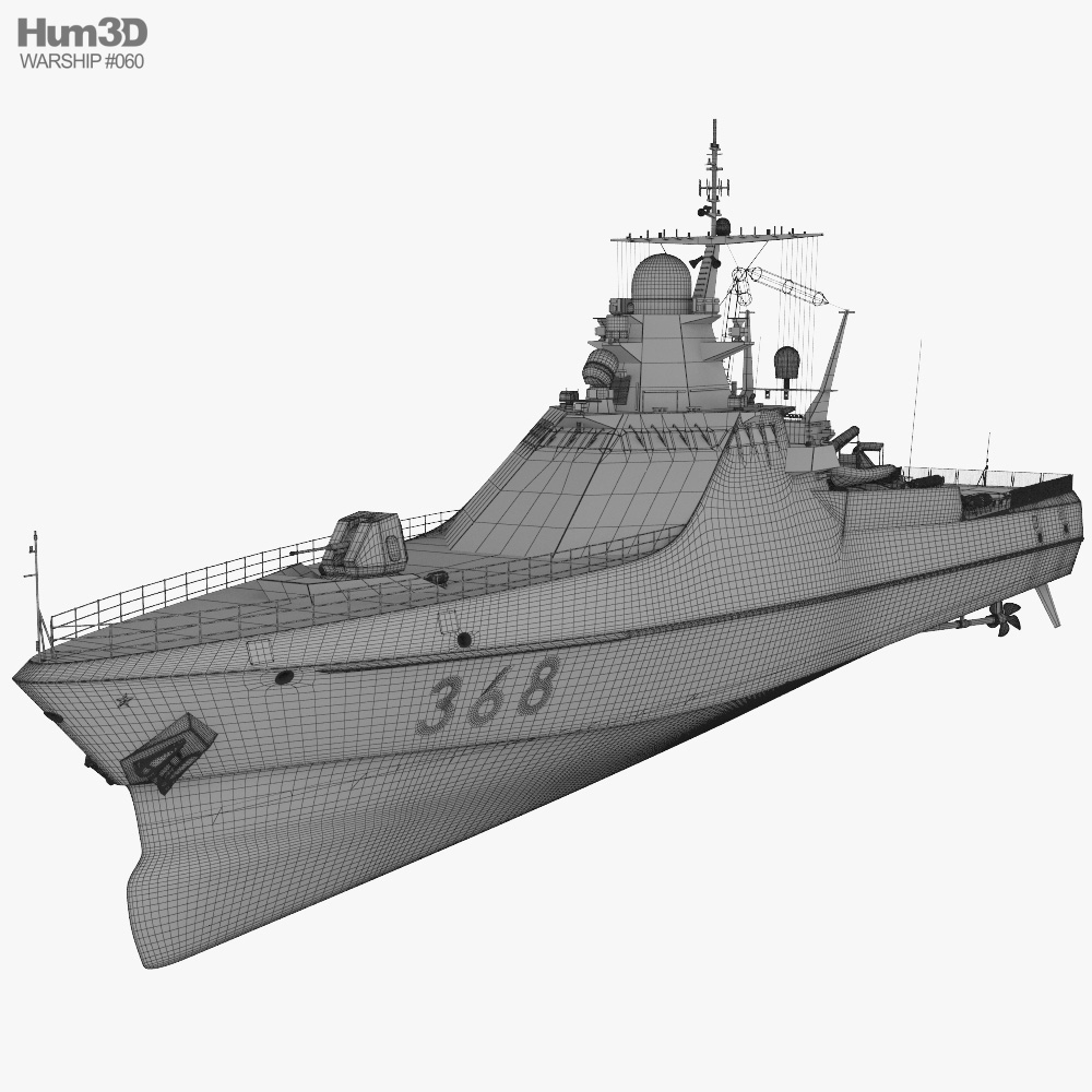 Project 22160 patrol ship 3D model - Download Warship on 3DModels.org