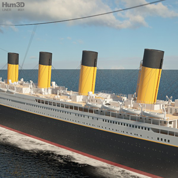 RMS Titanic 3D model - Download Liner on 3DModels.org