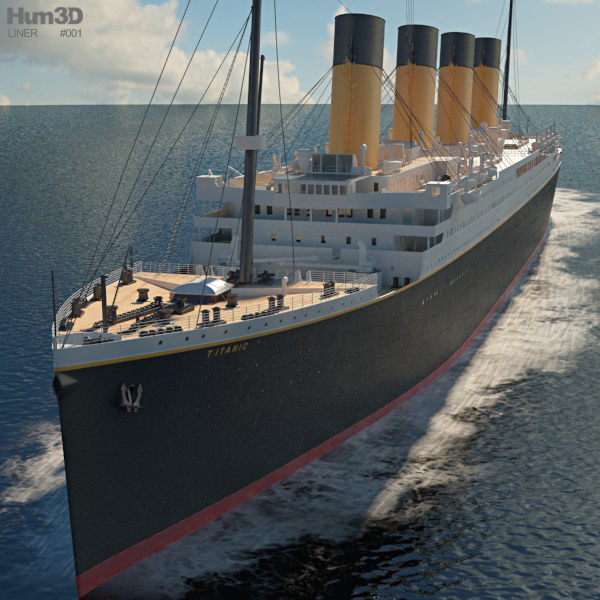 RMS Titanic 3D model - Download Liner on 3DModels.org