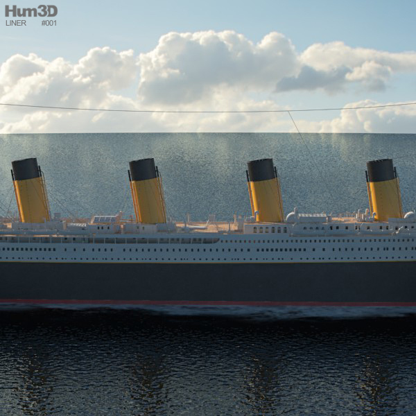 RMS Titanic 3D model - Download Liner on 3DModels.org