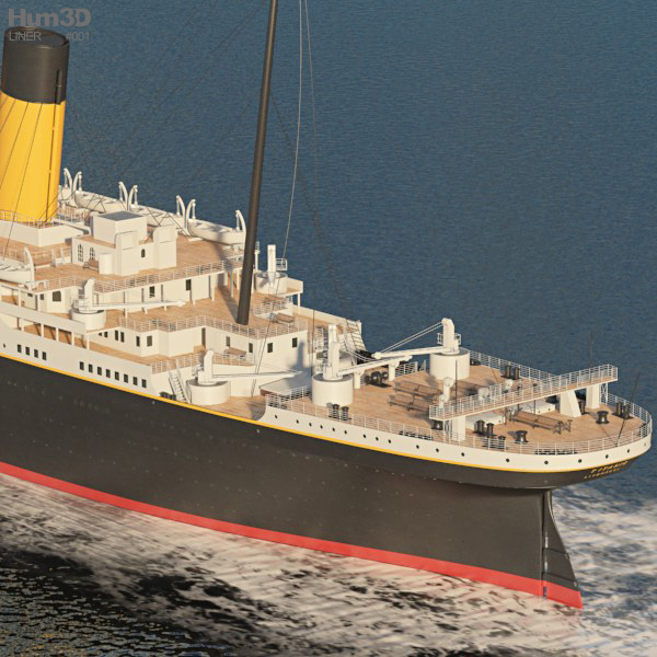 RMS Titanic 3D model - Download Liner on 3DModels.org