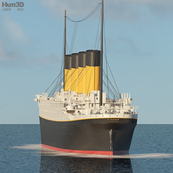 RMS Titanic 3D model - Download Liner on 3DModels.org
