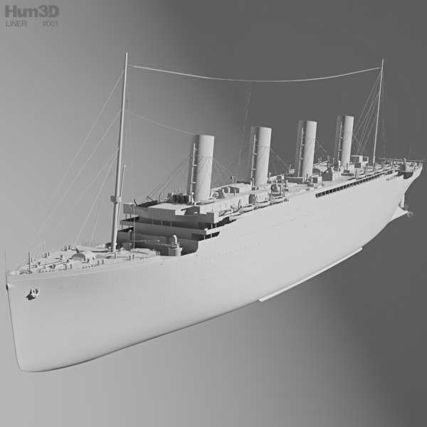 RMS Titanic 3D model - Download Liner on 3DModels.org