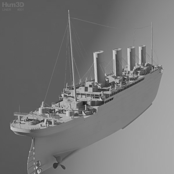 RMS Titanic 3D model - Download Liner on 3DModels.org