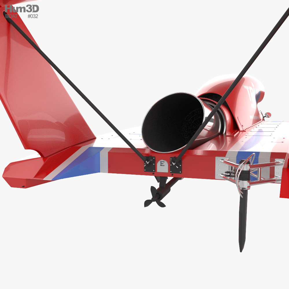 Spirit of Detroit hydroplane 3D model - Download Motorboat on 3DModels.org