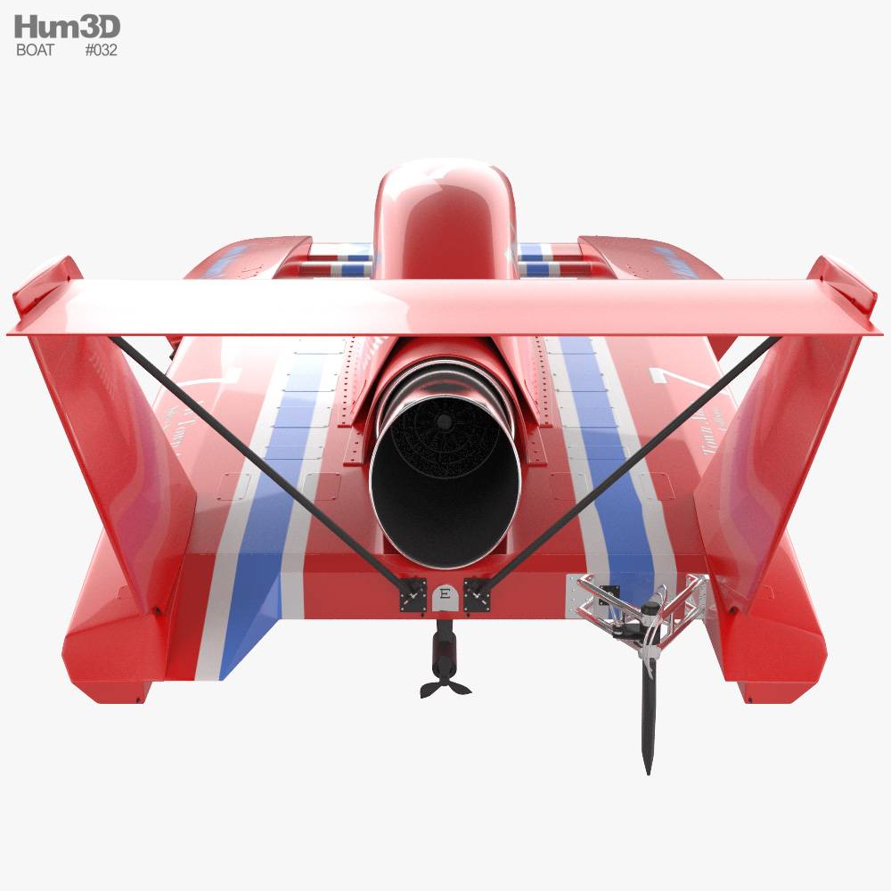 Spirit of Detroit hydroplane 3D model - Download Motorboat on 3DModels.org