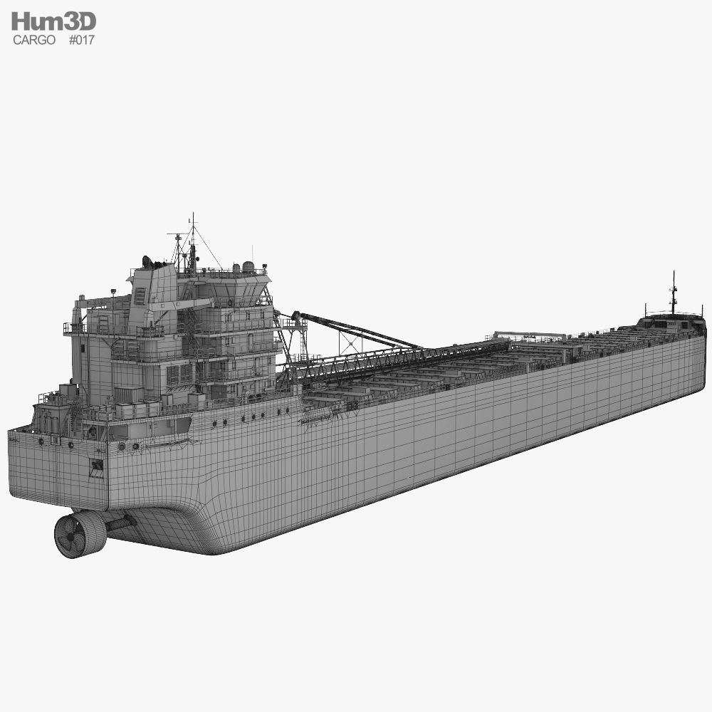 Trillium-class freighter 3D model - Download Steamboat on 3DModels.org