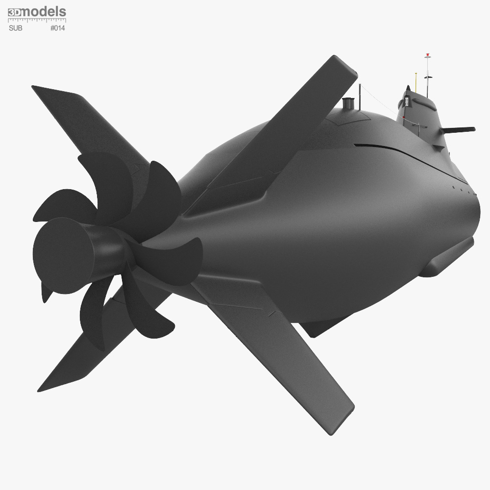 Type 212A Submarine 3D model - Download Submarine on 3DModels.org