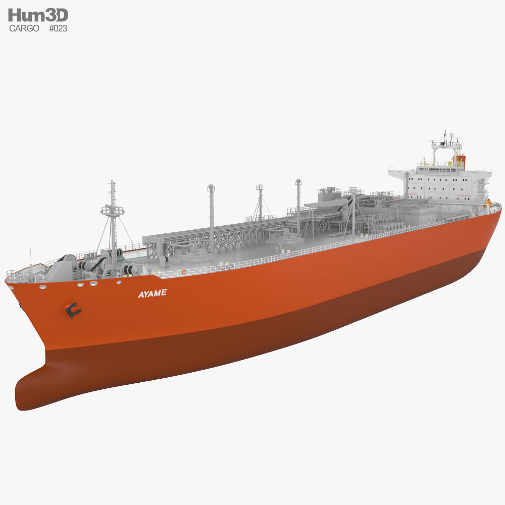 Very Large Gas Carrier LPGC Ayame 3D model - Download Tanker on ...