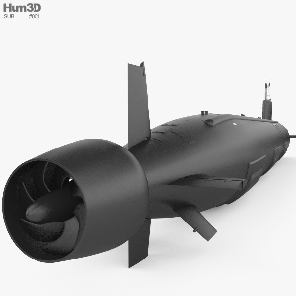 Virginia-class submarine 3D model - Download Submarine on 3DModels.org