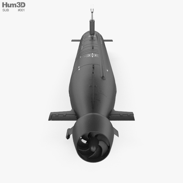 Virginia-class submarine 3D model - Download Submarine on 3DModels.org