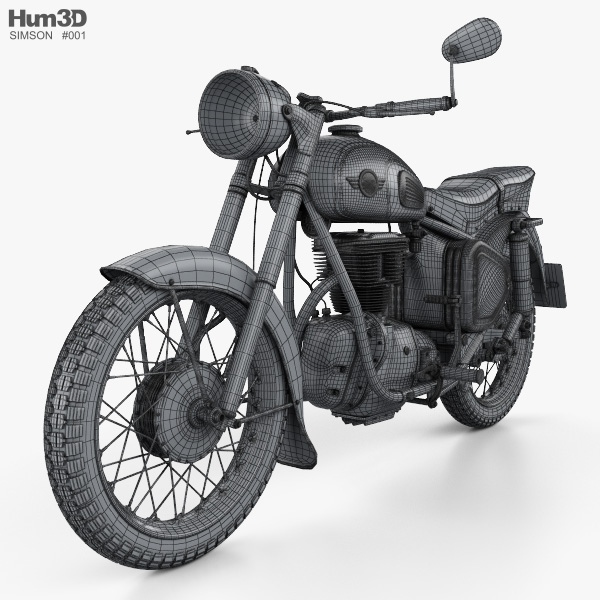 Simson AWO 425 Sport 1961 3D model - Download Motorcycle on 3DModels.org