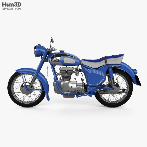 Simson AWO 425 Sport 1961 3D model - Download Motorcycle on 3DModels.org