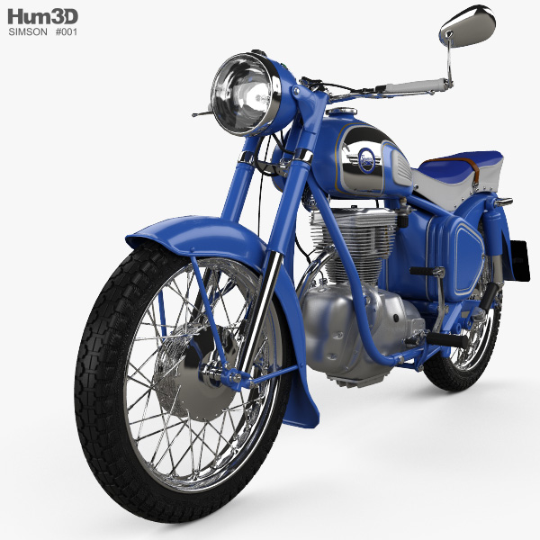 Simson AWO 425 Sport 1961 3D model - Download Motorcycle on 3DModels.org