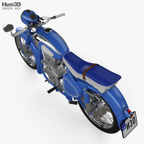 Simson AWO 425 Sport 1961 3D model - Download Motorcycle on 3DModels.org