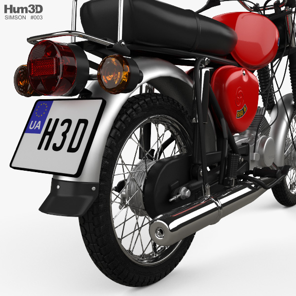 Simson S50 1975 3D model - Download Motorcycle on 3DModels.org