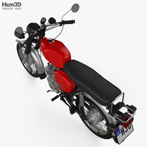 Simson S50 1975 3D model - Download Motorcycle on 3DModels.org