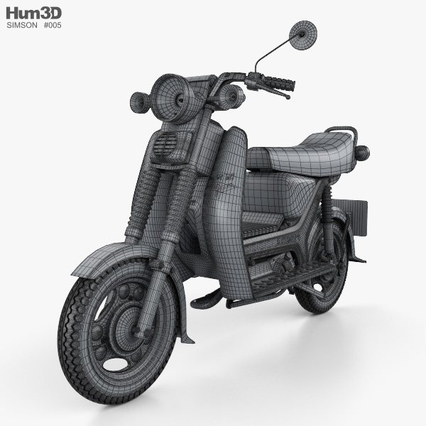 Simson SR50 1986 3D model - Download Motorcycle on 3DModels.org