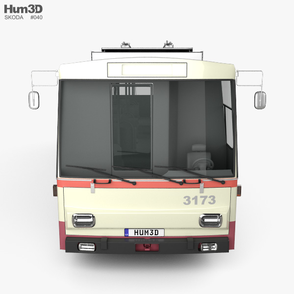 Skoda 14Tr Trolleybus 1982 3D 모델 - 다운로드 버스 on 3DModels.org