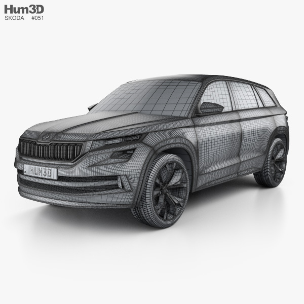 Skoda VisionS 2017 3D model - Download Crossover SUV on 3DModels.org