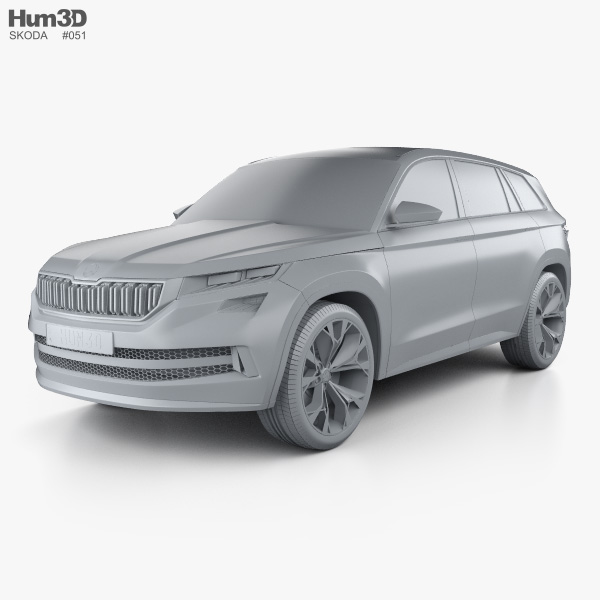 Skoda VisionS 2017 3D model - Download Crossover SUV on 3DModels.org