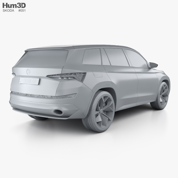 Skoda VisionS 2017 3D model - Download Crossover SUV on 3DModels.org