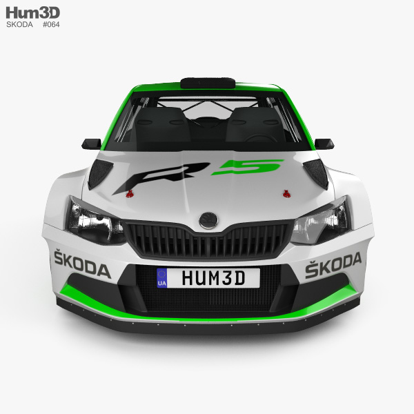 Skoda Fabia R5 2016 3D model - Download Hatchback on 3DModels.org