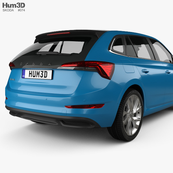 Skoda Scala 2021 3D model - Download Hatchback on 3DModels.org