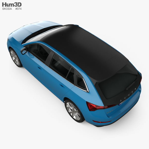 Skoda Scala 2021 3D model - Download Hatchback on 3DModels.org