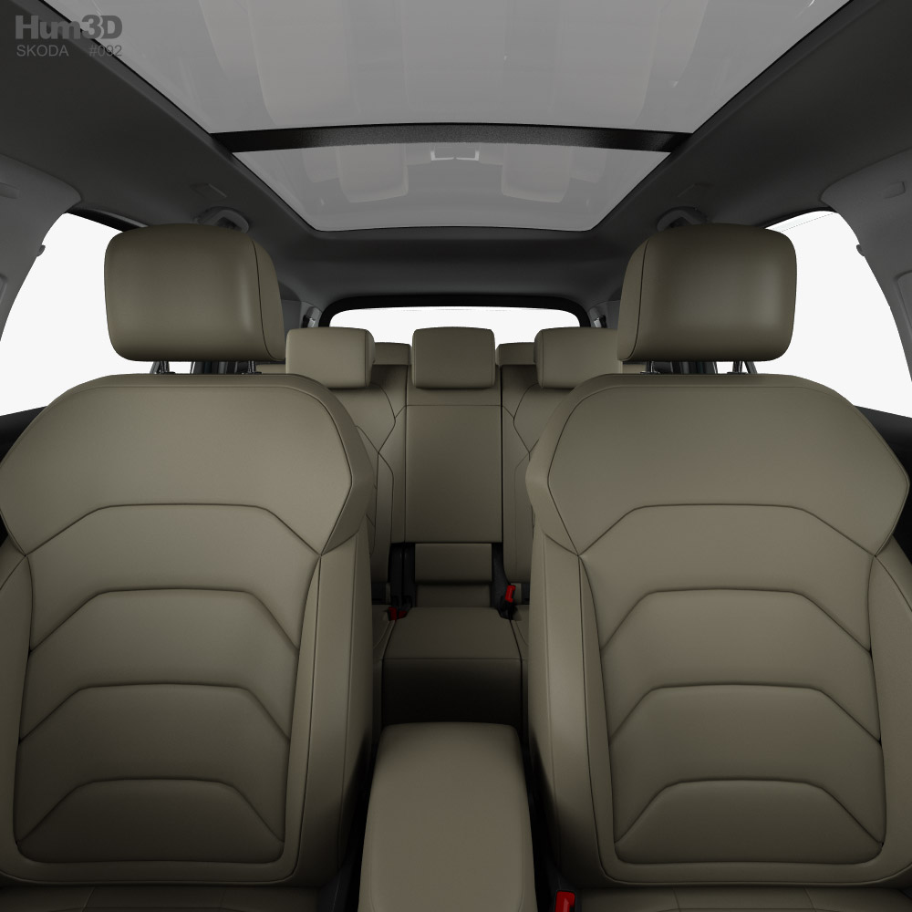 Skoda Kodiaq with HQ interior 2020 3D model - Download Crossover SUV on ...