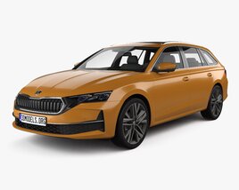 Skoda Octavia combi 2025 3D model - Download Wagon car on 3DModels.org