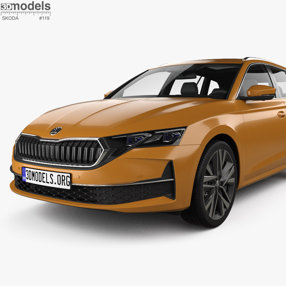 Skoda Octavia combi 2025 3D model - Download Wagon car on 3DModels.org