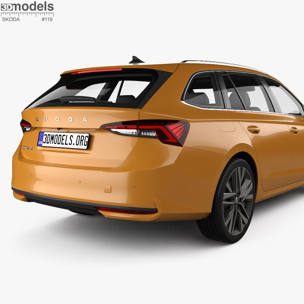 Skoda Octavia combi 2025 3D model - Download Wagon car on 3DModels.org