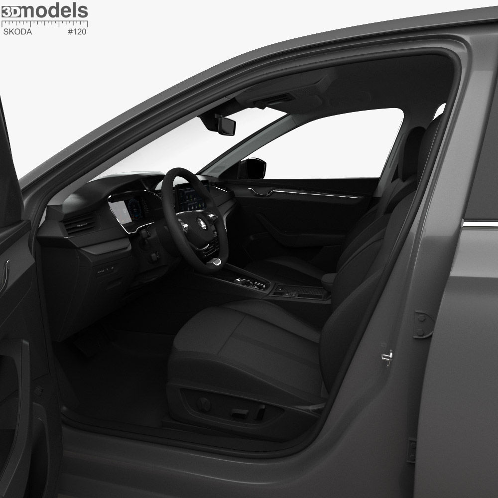 Skoda Octavia liftback with HQ interior 2025 3D model - Download ...