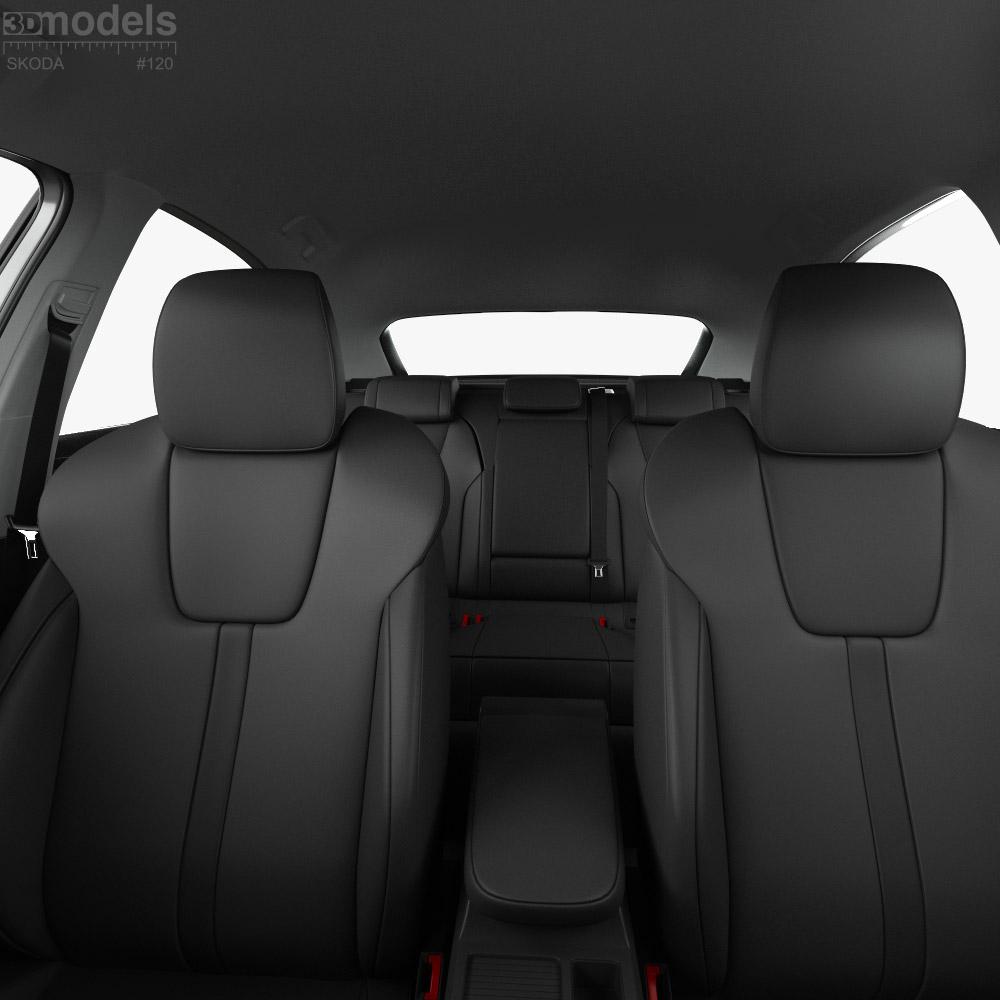 Skoda Octavia liftback with HQ interior 2025 3D model - Download ...