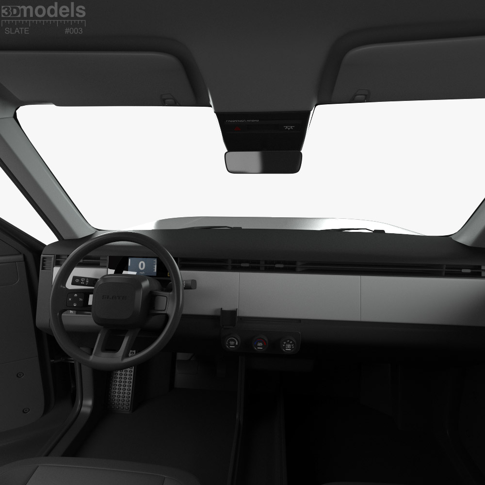 Slate Truck EV pickup com interior 2025 Modelo 3D - Baixar Pickup no ...