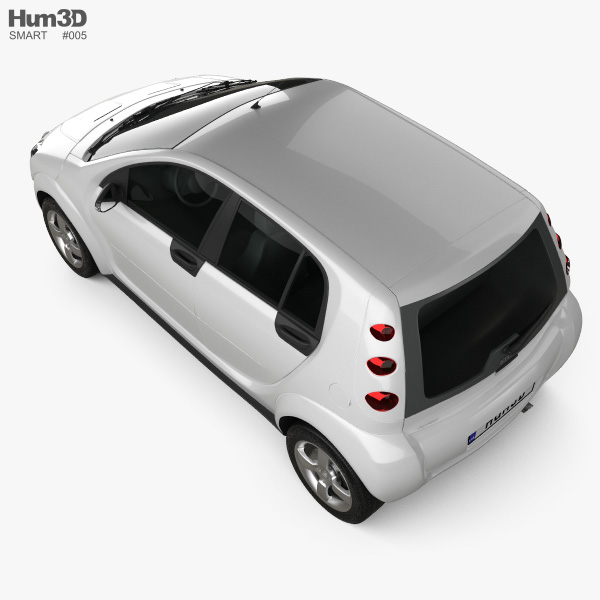 Smart Forfour 2008 3D модель - Скачати Hatchback на 3DModels.org